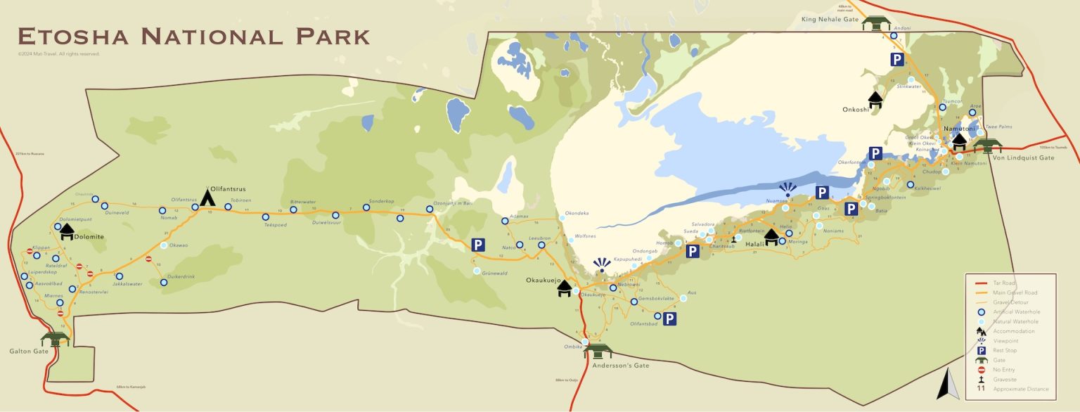 Best Watering Holes Etosha National Park Namibia