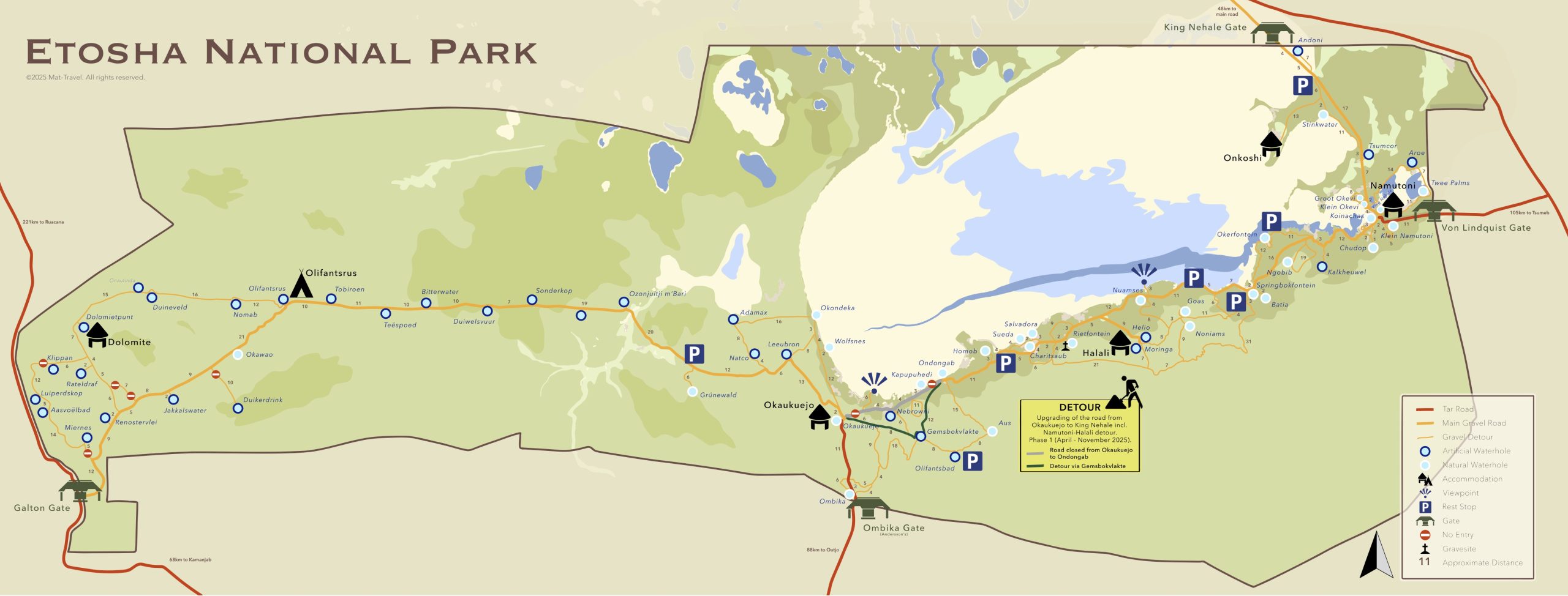 Best Watering Holes Etosha National Park Namibia